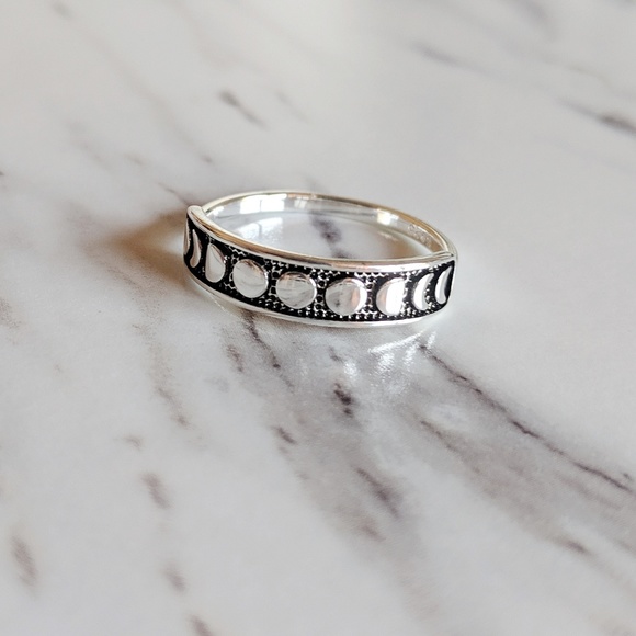 Jewelry | Moonphase Sterling Silver Boho Ring | Poshmark